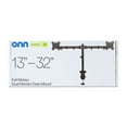onn Full Motion Dual Monitor Desk Mount, Fits 2 Screens up to 32 Inches ...