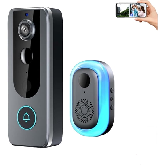 HOSMART Two-Way Wireless Intercom System, 1000ft Range, Indoor Voice ...