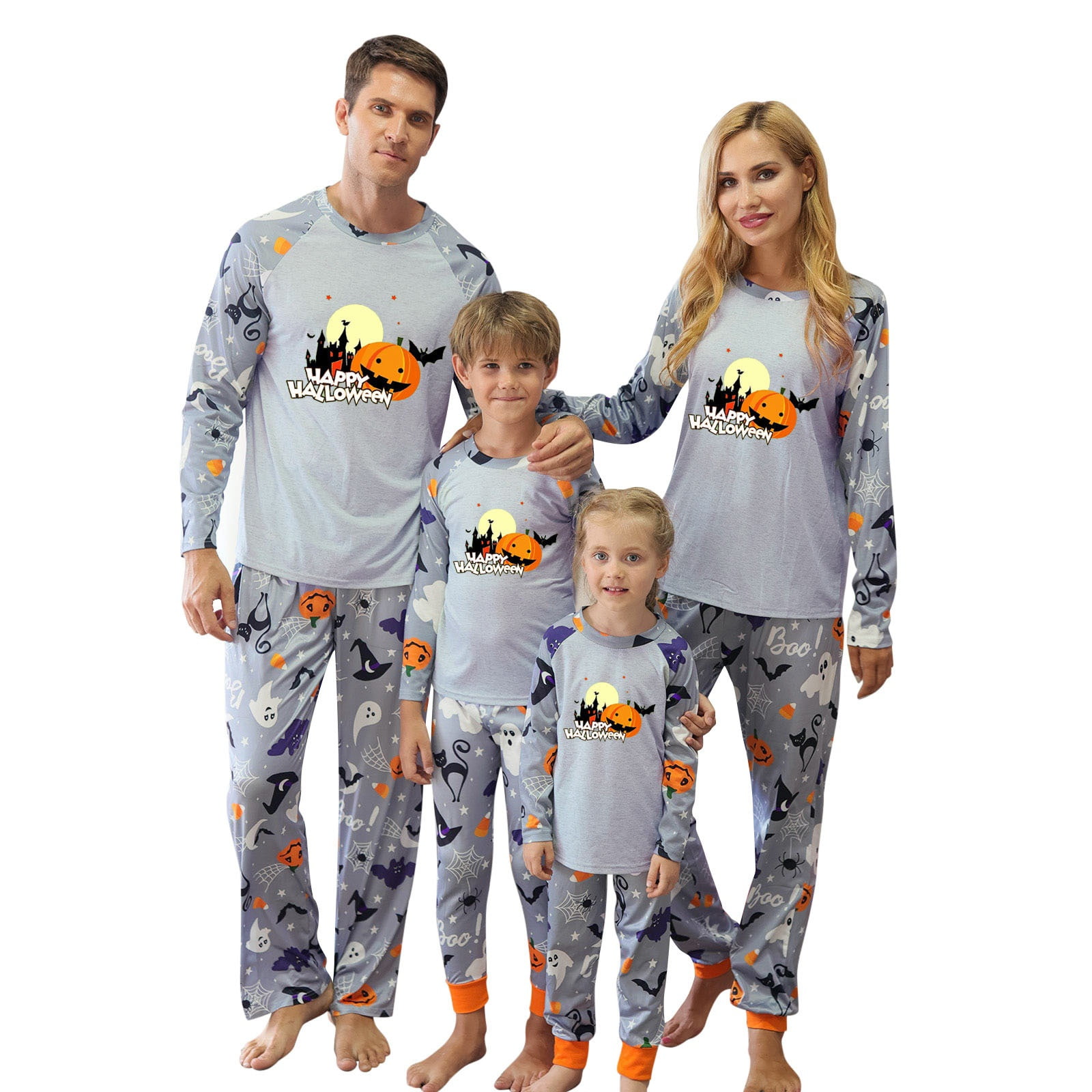URMAGIC Halloween Series Family Pajamas Set Mom And Dad Children Family Clothing Home Pajamas ...