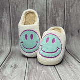 Smiley Face Slippers (Unisex), Slip Resistant, Slide-On House Shoes ...