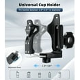 MoKo Universal Bike Water Bottle Cage Holder for for 1.9-3.6" Diameter ...