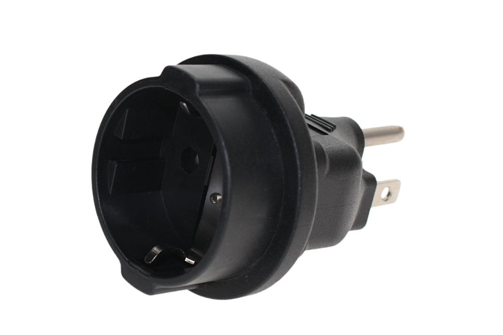 SF Cable European CEE7/7 Schuko to USA NEMA 5-15 Power Plug Adapter ...