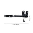 CATIEBYE Patio Door Lock Latch 1Pcs Black Carbon Steel For Outdoor ...