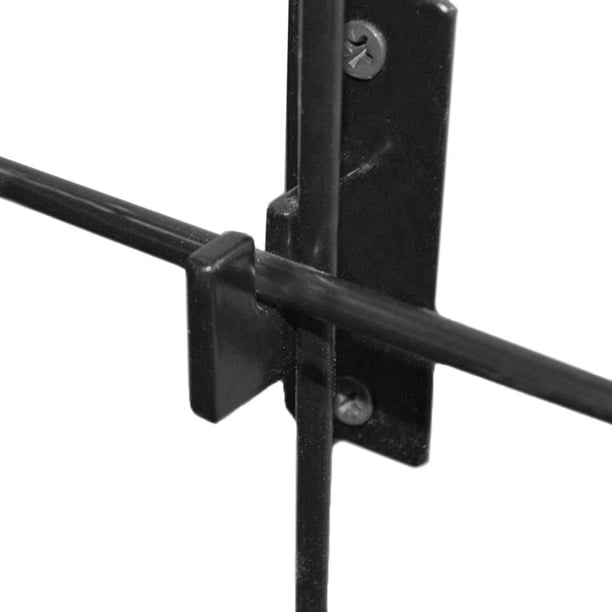 Thin Line Gridwall Wall Mounting Brackets, Mounts 1" from Wall, Black ...