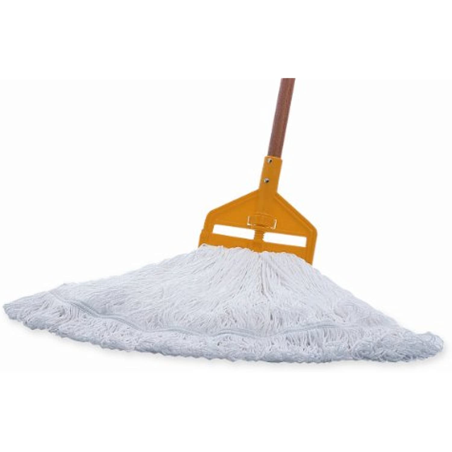 Rubbermaid Commercial 20 Oz Nylon Finish Mop, 1 In Headband, White ...