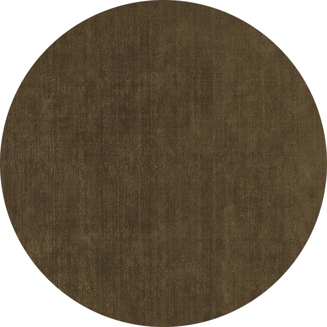 Ahgly Company Indoor Round Solid Brown Modern Area Rugs, 8' Round ...