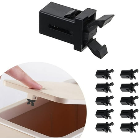 SHARKDOOK Plastic Replacement Latches, 10 Pieces Plastic Bin Self ...