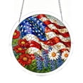 4th of July Acrylic Jigsaw Puzzle Suncatcher - Patriotic American Flag ...