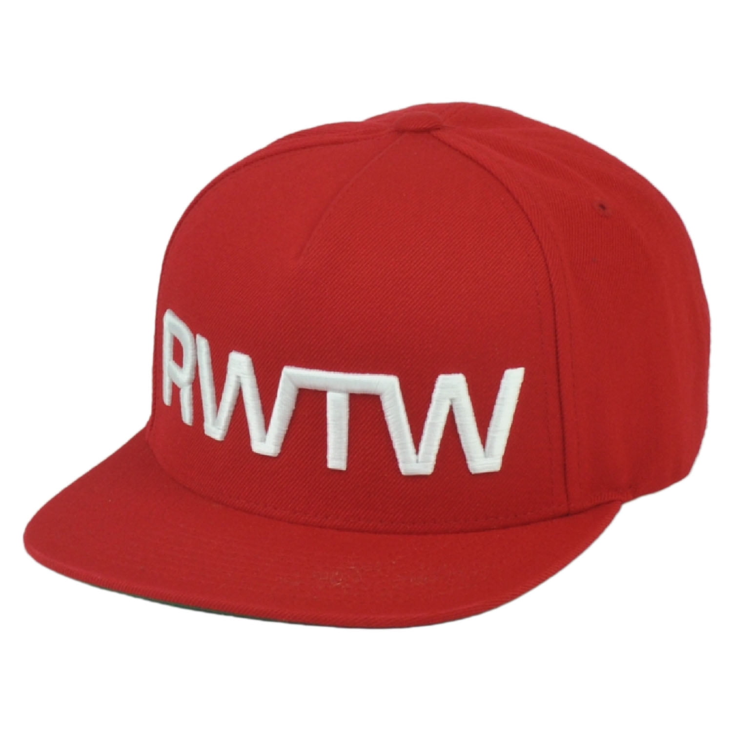 RWTW Logo Roll With The Winner Red Flat Bill Snapback Hat Cap Flag ...