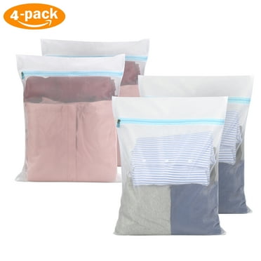 Mainstays Sanitized Treated 3 Piece Mesh Wash Bag Set, 12" x 8", 20" x ...