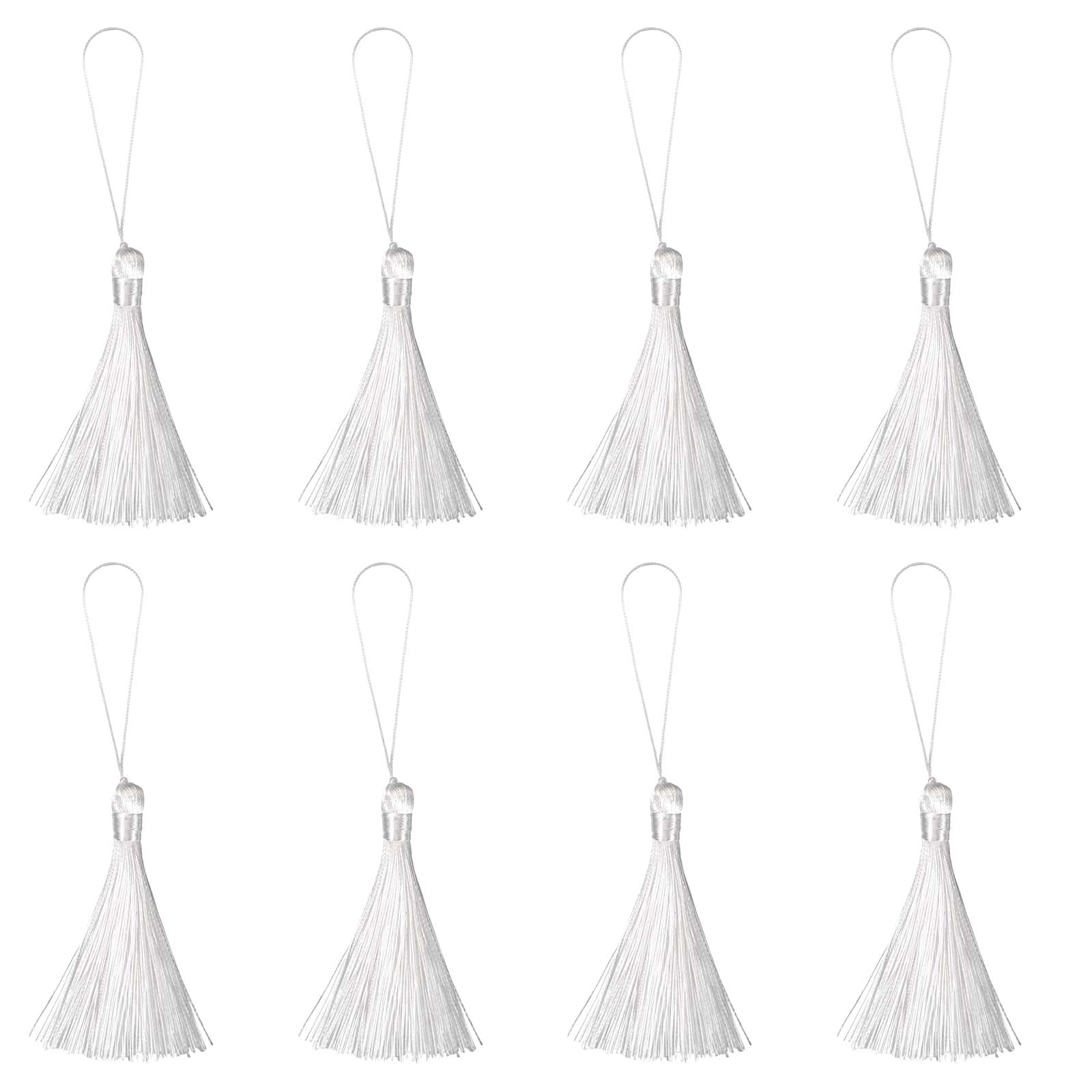 Marcapáginas Borlas 8uds 6,5' Sedoso Suave Mini Borla con Lazos para ...