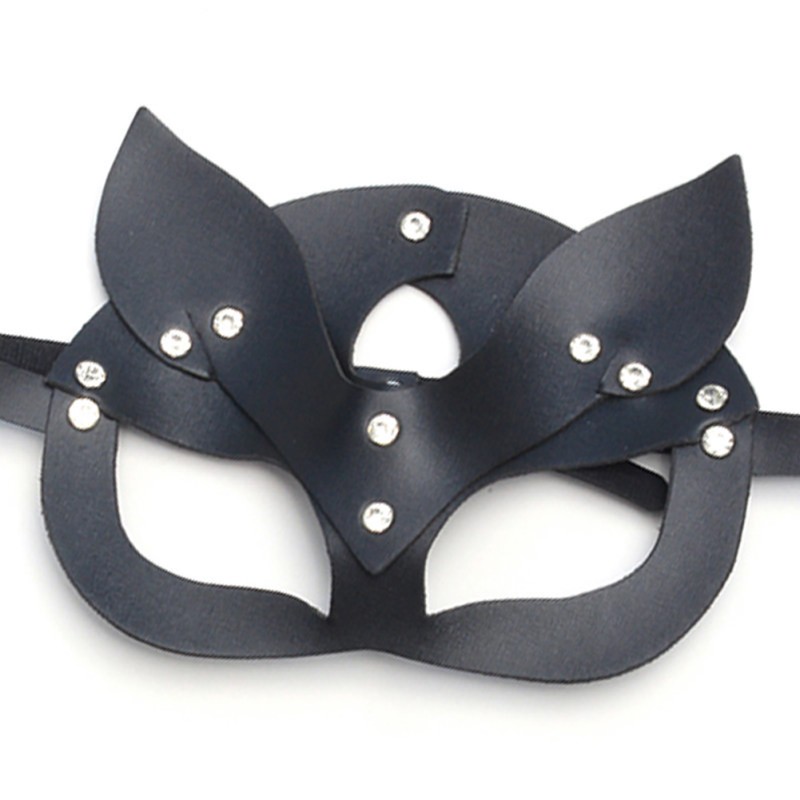 Buy Half Eyes Cosplay Face Women Sexy Mask Cat Leather Mask Cosplay