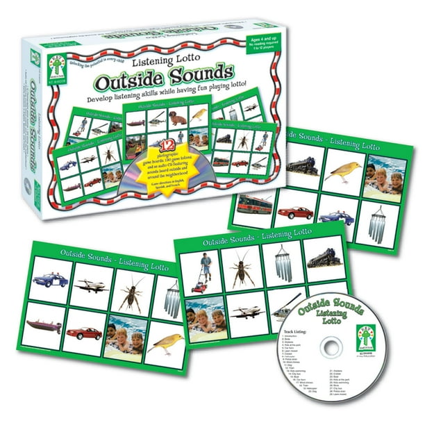 Key Education Listening Lotto: Outside Sounds Board Game, Grade PK-1 ...