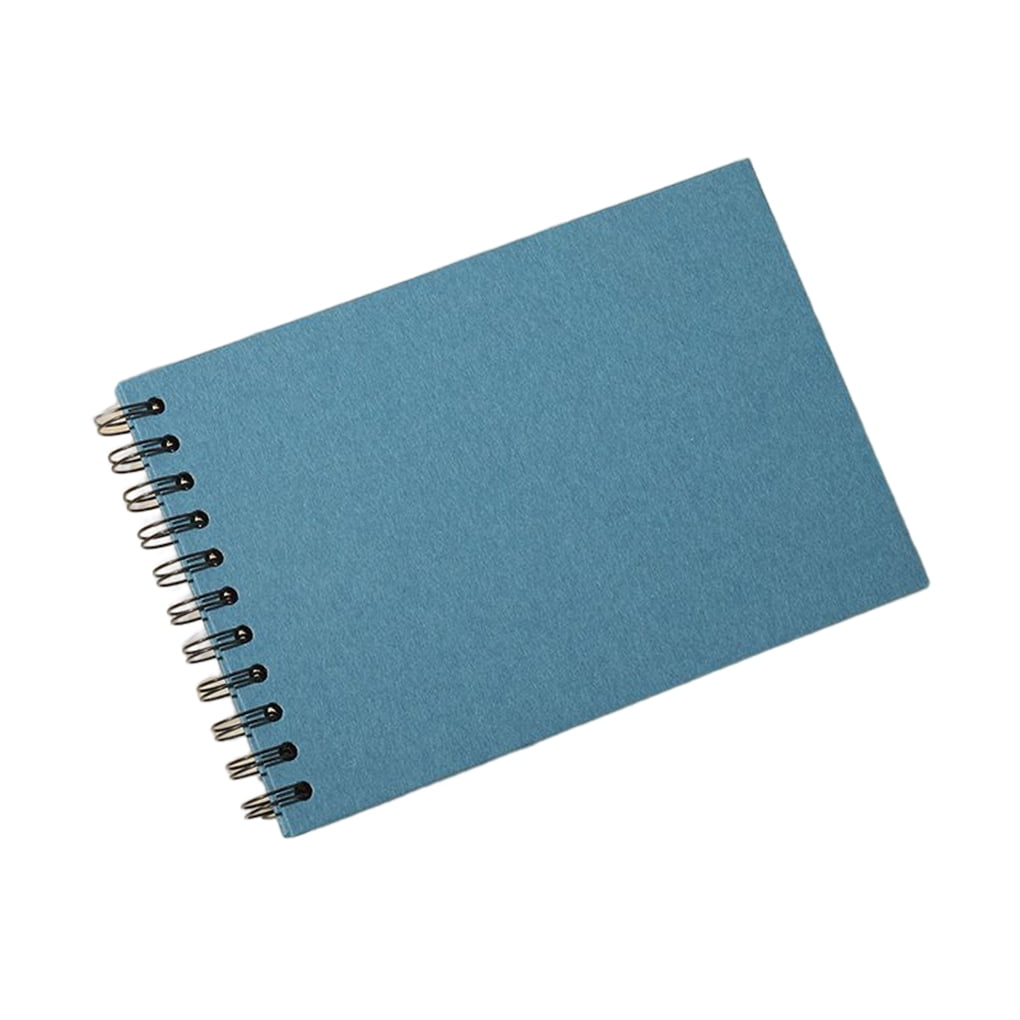 TureClos A5 Horizontal Spiral Photo Album Paste DIY Handmade Black ...