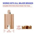 Tiny Conductors Wooden Train Set - 52-Piece Train Track Collection ...