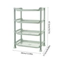 Ihhxva Four Layer Bathroom Storage Rack, Multi Tier Desktop Organizer ...