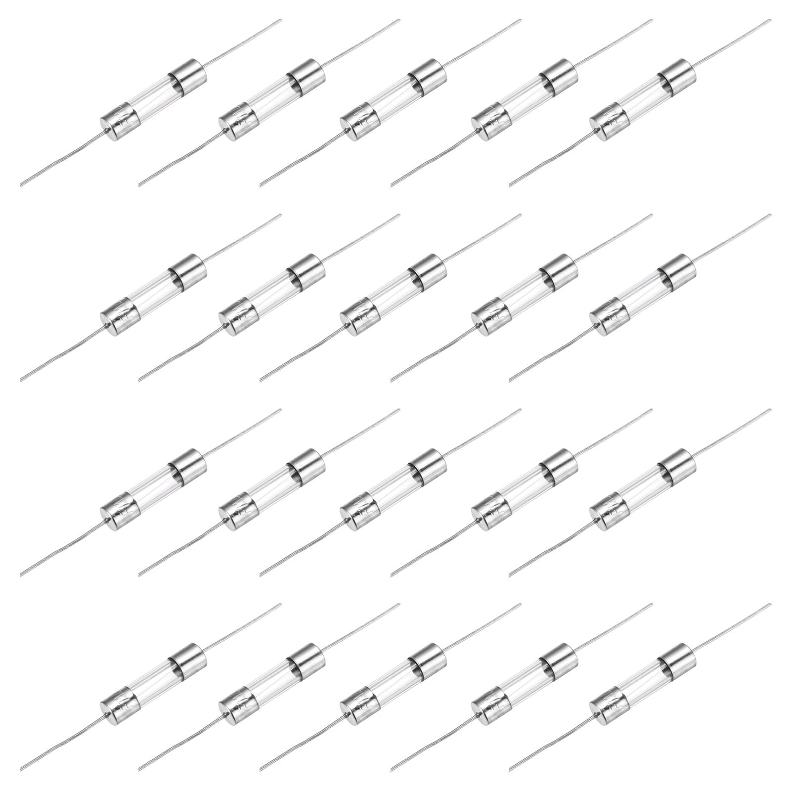 Click here for Uxcell 20pcs Glass Tube Fuses  Axial-With Wire 5x2... prices