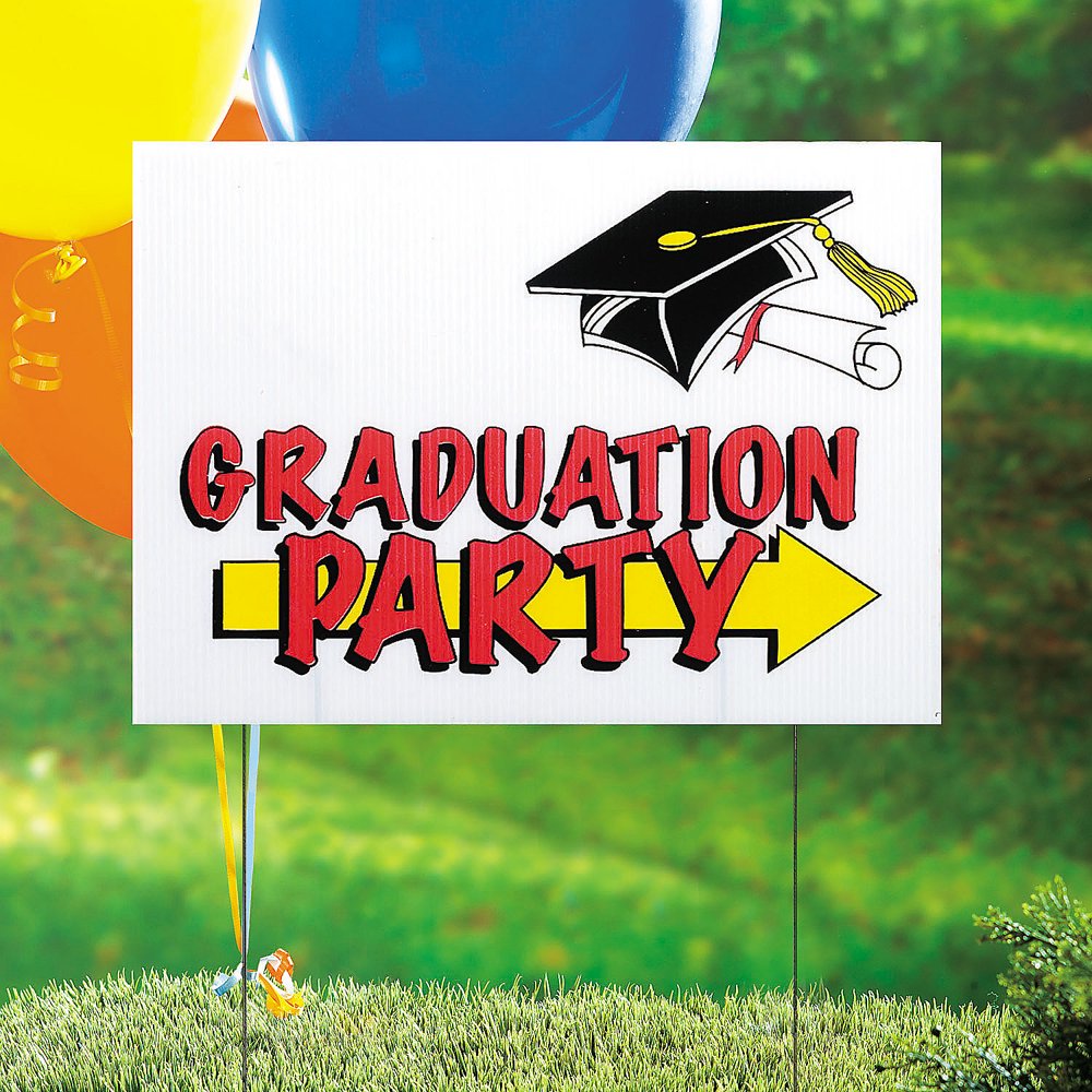 Graduation Party Yard Sign - Party Decor - 1 Piece - Walmart.com ...
