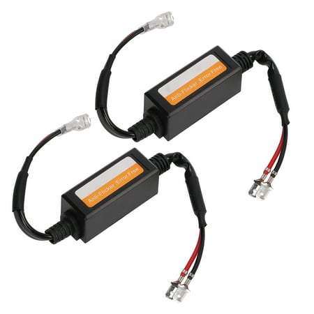 Loewten 2pcs C12H1 LED Decoder Harness Kit Led Headlight Bulb Decoder ...