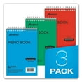 Memo Pads, Narrow Rule, Assorted Cover Colors, 40 White 4 X 6 Sheets, 3 ...