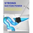 Anti-Hand Off Toilet Plunger with Holder for Bathroom,Powerful ...