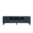 FESTIVO Stylish 70-Inch TV Stand with Marble-Printed Top - Navy Blue ...