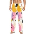 Abstract colorful paint splashes(4) Men's Breathable Pajama Pant (Same ...