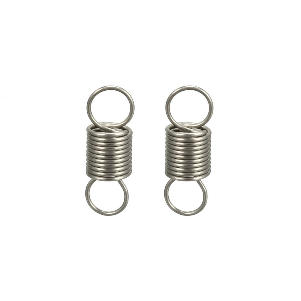0.5x5x15mm Stainless Steel Small Dual Hook Tension Spring, 2pcs ...