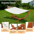 ONCLOUD 14 Ft Wooden Arc Hammock Stand Double Person Hammock Stand Only ...