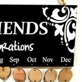FRCOLOR DIY Plastic Family & Friends Calendar Birthday Reminder for ...