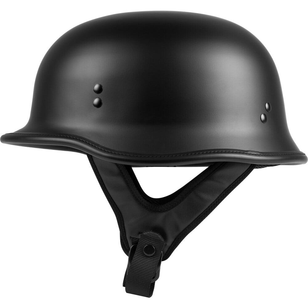 Highway 21 9mm German Beanie Solid Helmet - Matte Black - Walmart.com