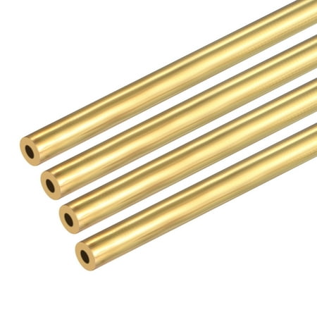 4PCS 1mm x 1.5mm x 500mm Brass Pipe Tube Round Bar Rod for RC Boat ...