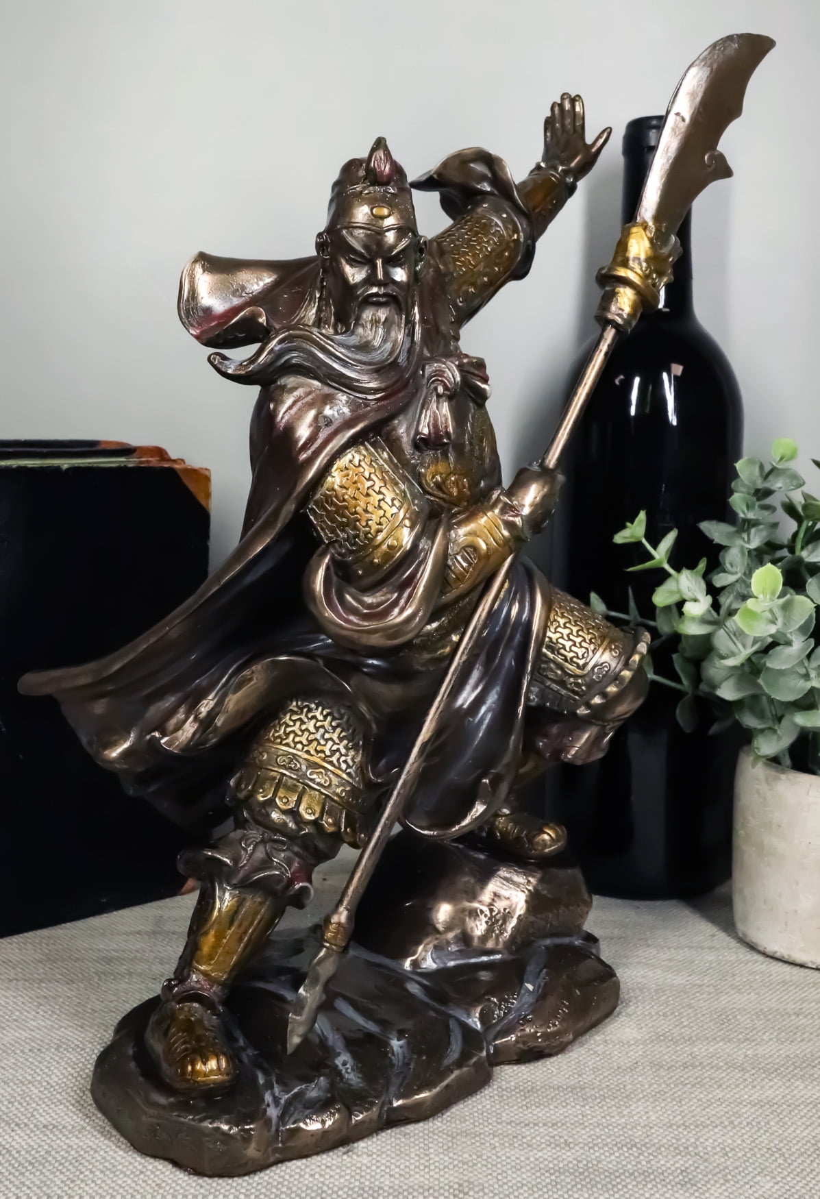 Chinese Historical General Guanyu Yunchang Shu Han Warlord Figurine ...