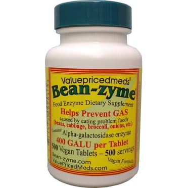 Beano Extra Strength Gas Prevention & Digestive Enzyme Supplement, 30 ...