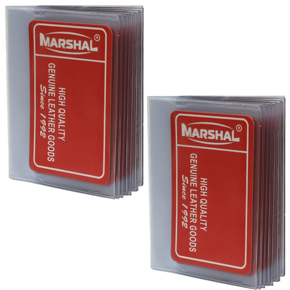 Marshal Wallet Set Of 2 12 Page Plastic Replacement Wallet Inserts marshal-wallet-set-of-2-12-page-plastic-replacement-wallet-inserts