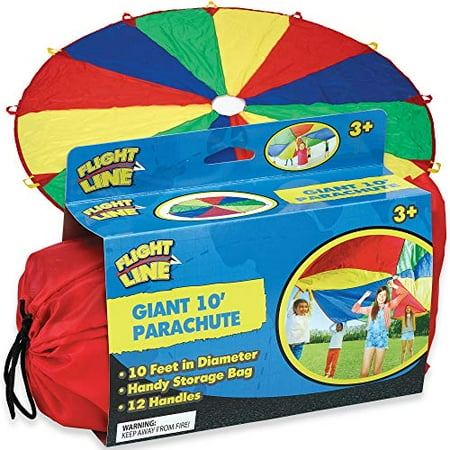 Thin Air Brands Kids 12 Foot Play Parachute Toy for Boys and Girls with ...