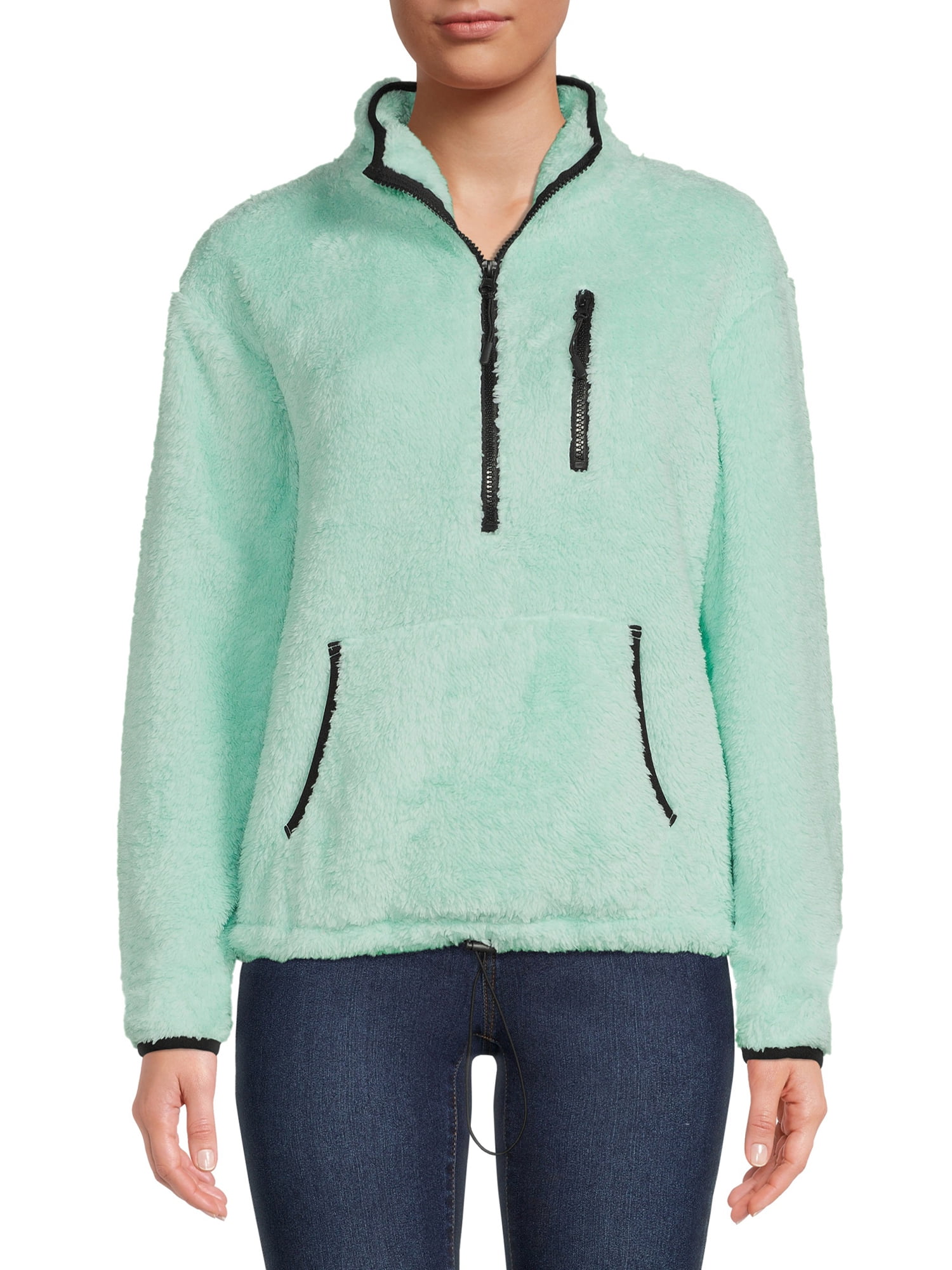 No Boundaries Juniors’ Plush Pullover - Walmart.com