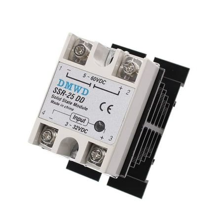 SSR-25DD Solid State Relay DC to DC (Input 3-32V DC Output 5-60V DC ...