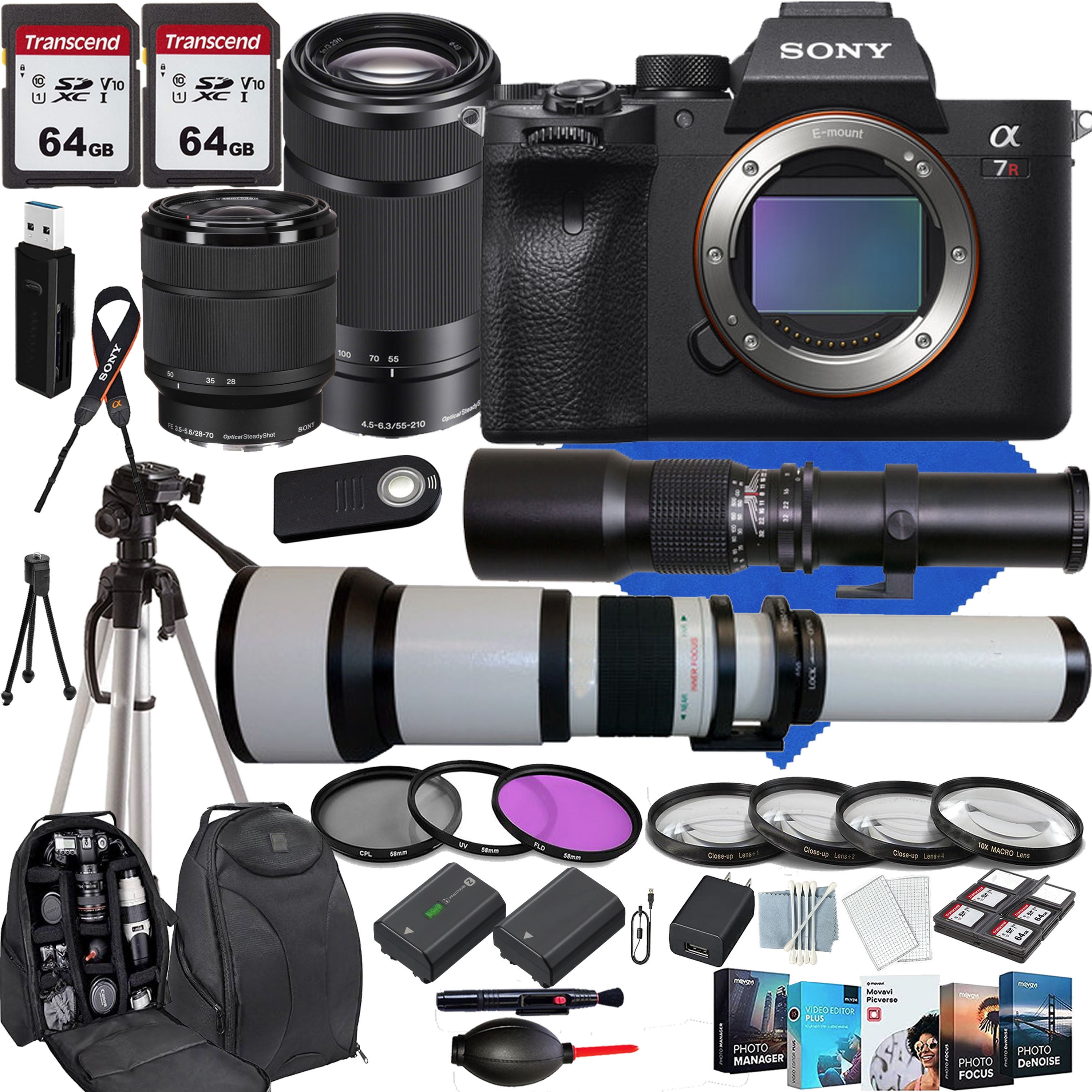 Sony A7R IVA Mirrorless Camera with Sony FE 28-70mm+Sony E 55-210mm ...
