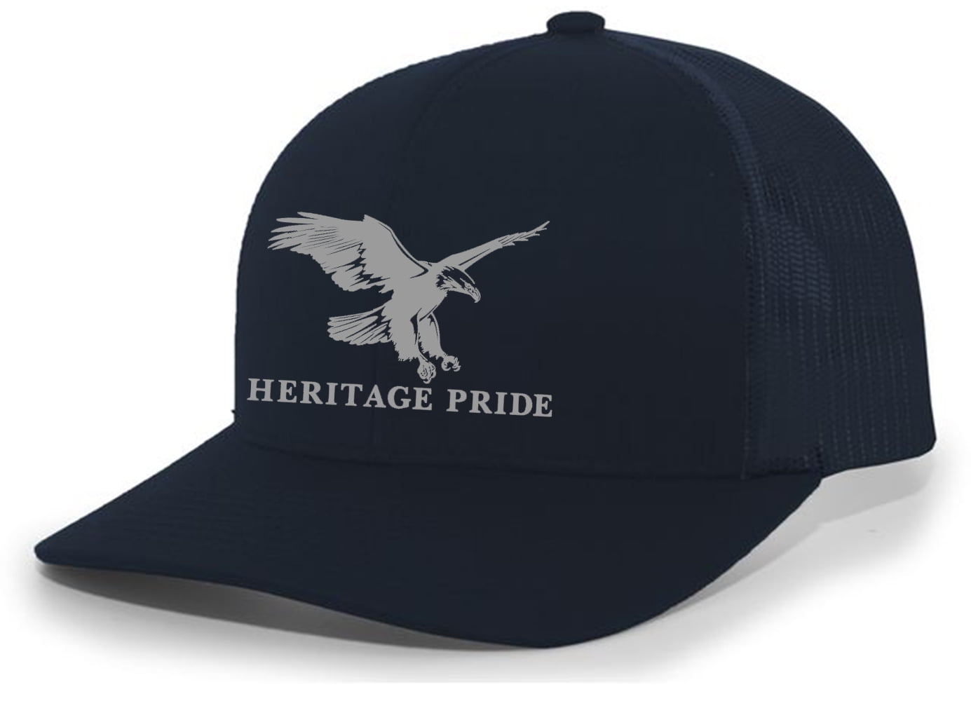 Heritage Pride Flying Eagle Mens Embroidered Mesh Back Trucker Hat ...