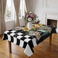 Bee Sunflower Plant Vase Table Cloth 52x70in, Waterproof Rectangle ...