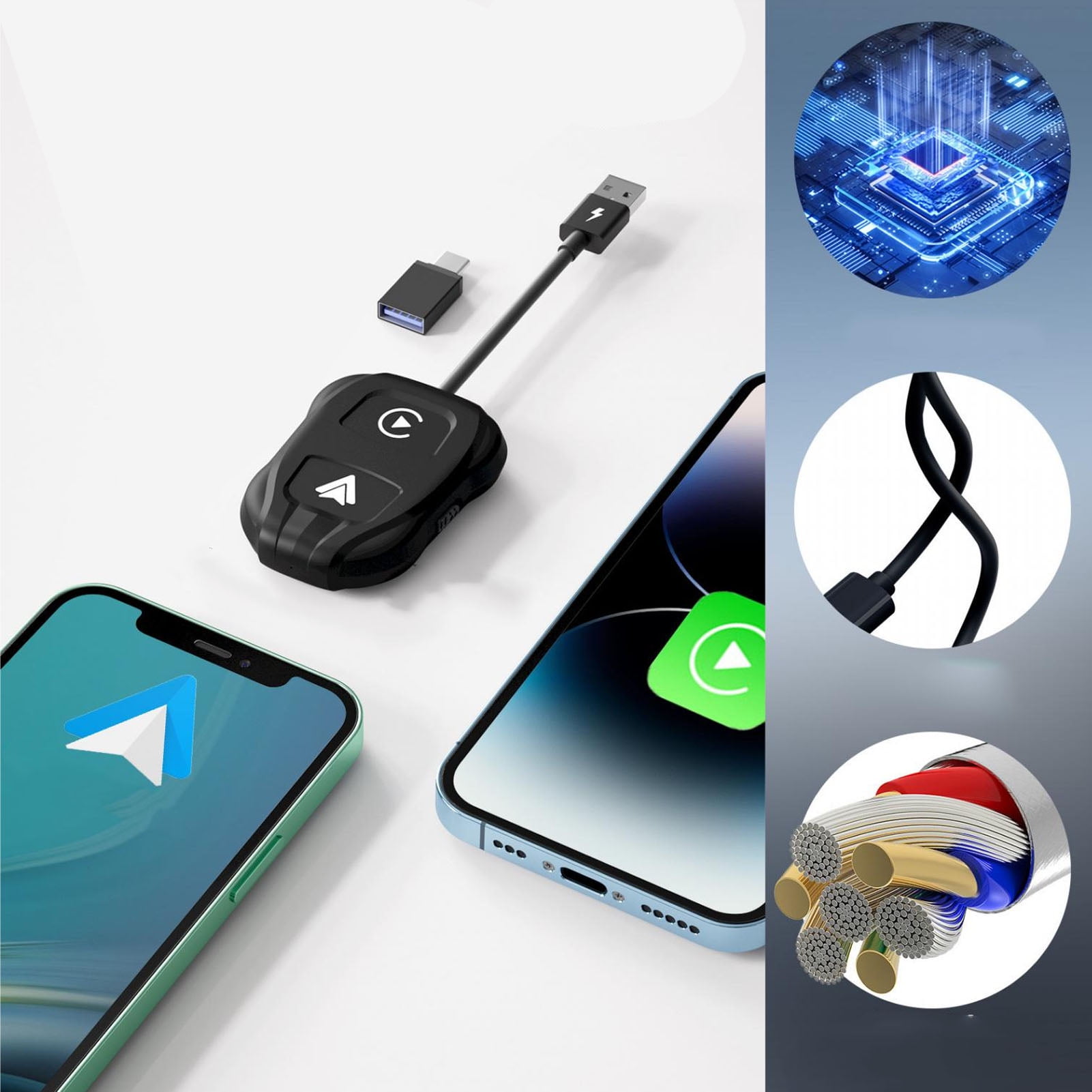 Click here for Walfront Car Adapter  Car Dongle Compact With Type... prices