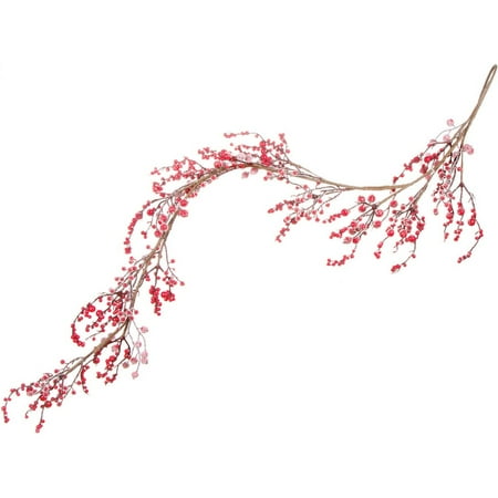 Iced Berry Garland 5'-Red - Walmart.ca