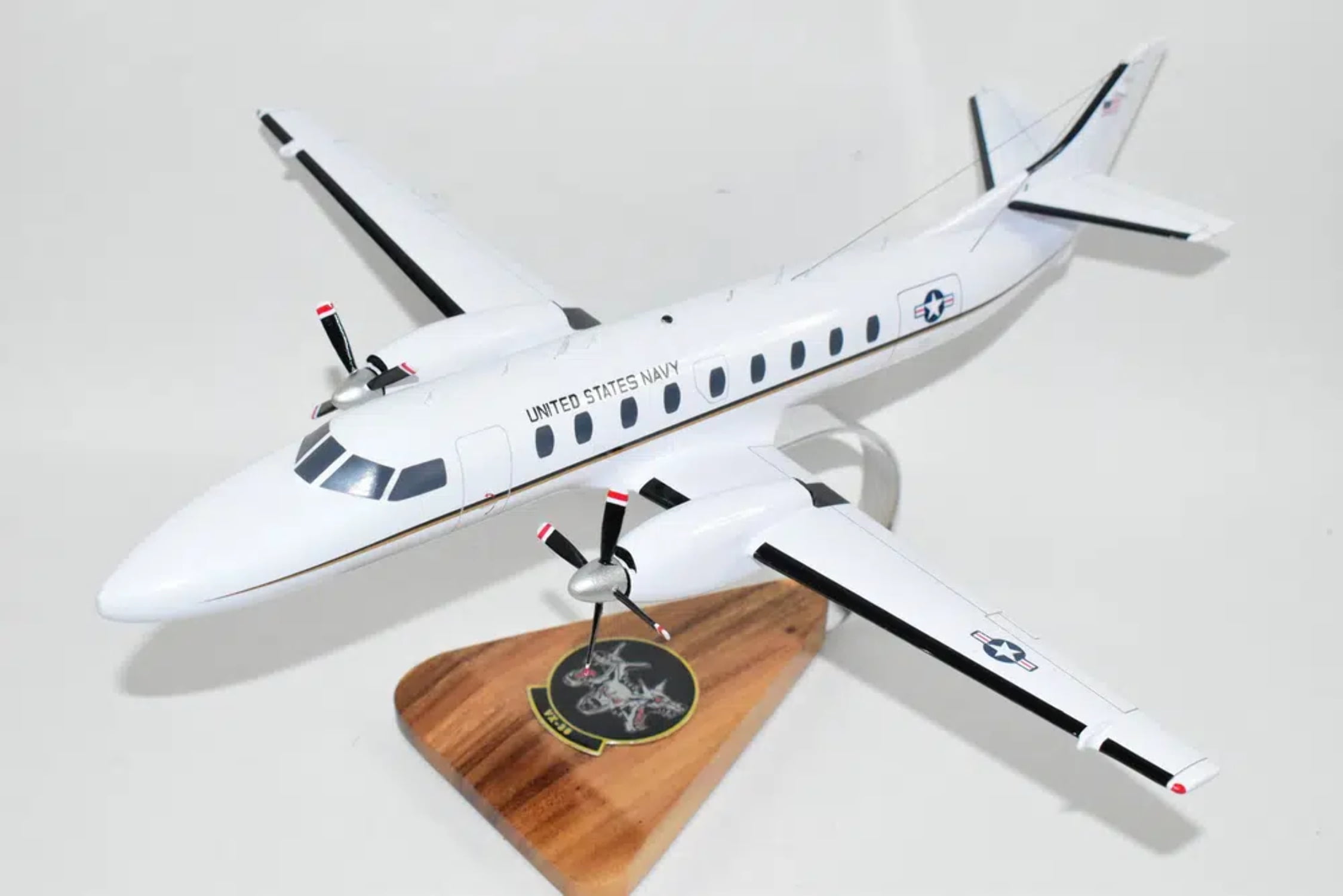 Navy VIP C-26 Metroliner Model, Fairchild, 18, Mahogany Scale Model ...