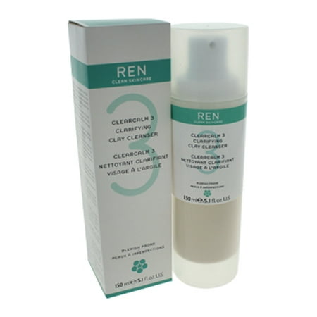 Clearcalm 3 Clarifying Clay Cleanser by REN for Unisex - 5.1 oz ...