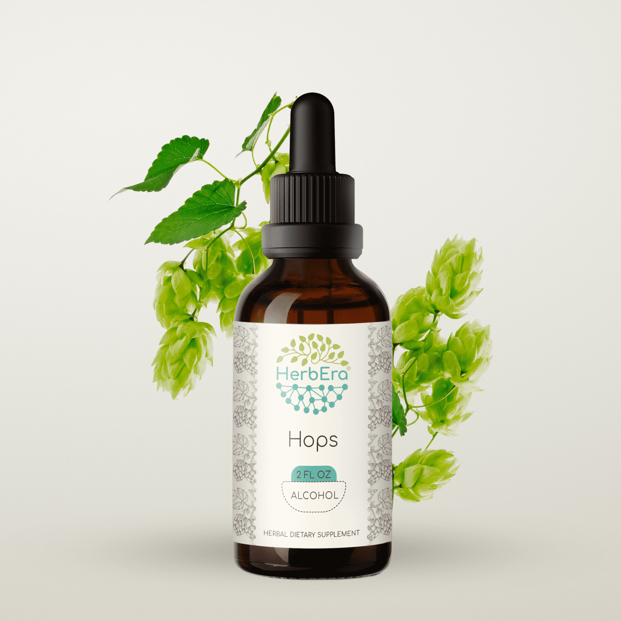 Hops Alcohol Herbal Extract Tincture, Super-Concentrated Organic Hops ...