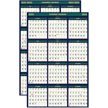 2023-2024 House of Doolittle 37" x 24" Academic Yearly Wet-Erase Wall ...