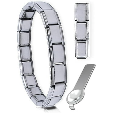 Satin, 9mm Type Italian Modular Charm Bracelet for Women or Men ...