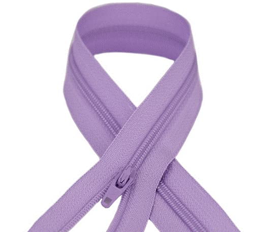 #5 Nylon Coil Lavender YKK Jacket Separating Medium Weight Zipper ...