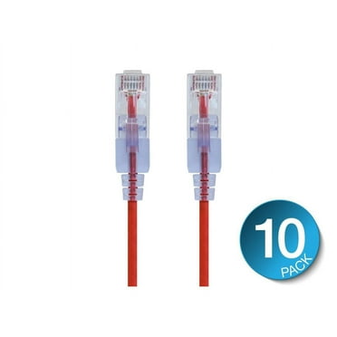 Monoprice SlimRun Cat6A Ethernet Patch Cable - Network Internet Cord ...
